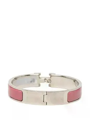 Hermès Enamel Clic H Bracelet Pm - Pink