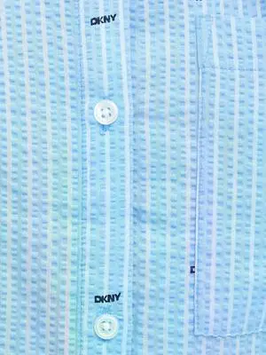 Dkny Logo-print Panelled Nightdress
