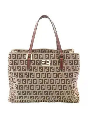 Fendi Zucchino Canvas Tote Bag