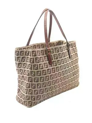 Fendi Zucchino Canvas Tote Bag