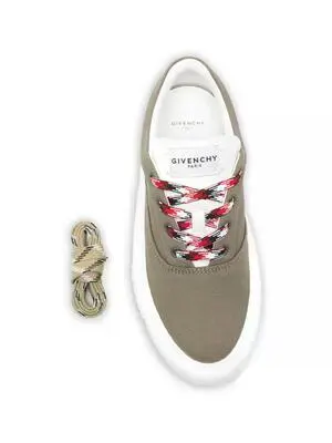 Givenchy Canvas Sneakers With Logo Detail - Green