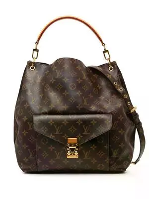 LOUIS VUITTON Monogram Metis Hobo Satchel - Brown