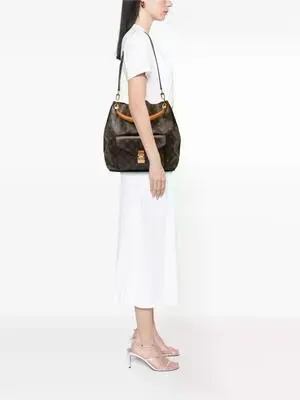 LOUIS VUITTON Monogram Metis Hobo Satchel - Brown