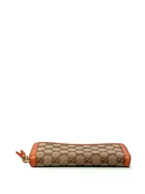 Gucci 2000-2015 Gg Canvas Bamboo Tassel Zip Around Wallet Long Wallets