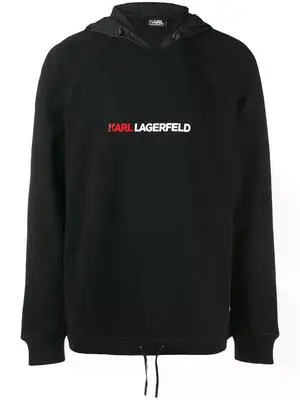 Karl Lagerfeld Logo Print Hoodie