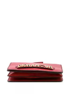 Dior Dioramour Wristlet Clutch Leather Pouch