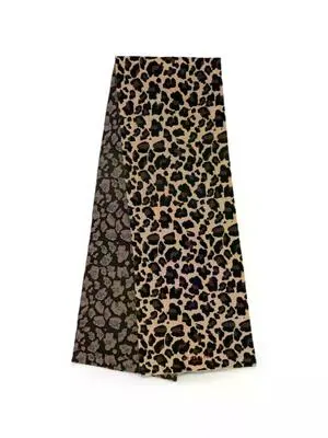 SPORTALM Leopard-print Scarf - Neutrals