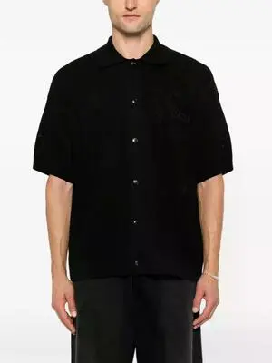 Amiri Crochet Short-sleeve Shirt