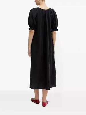 Stine Goya Ruffled Puff-sleeve Midi Dress