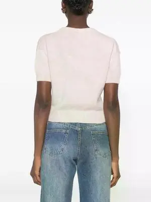 Khaite Golden Short-sleeve Sweater