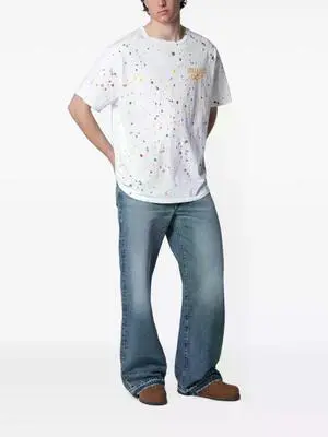 GALLERY DEPT. Paint-splatter Logo-print T-shirt