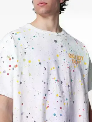 GALLERY DEPT. Paint-splatter Logo-print T-shirt