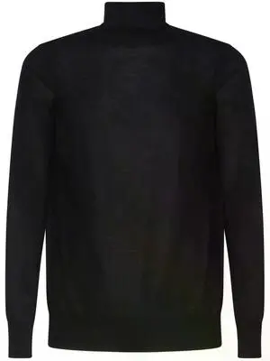 Loro Piana Virgin Wool Fine Knit Roll Neck Sweater