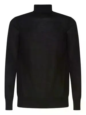 Loro Piana Virgin Wool Fine Knit Roll Neck Sweater