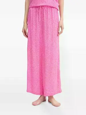 Dkny Leopard-print Two-piece Pajamas