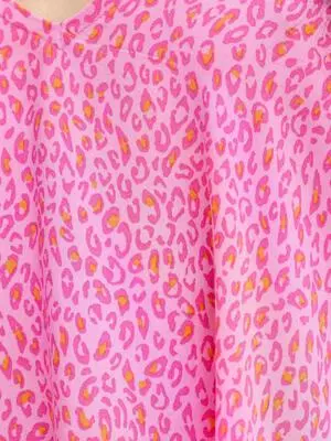 Dkny Leopard-print Two-piece Pajamas