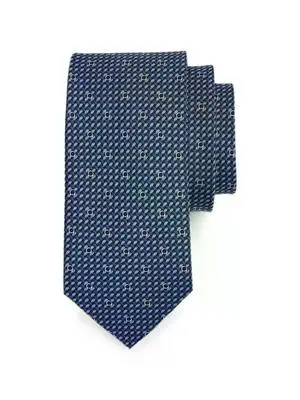 FERRAGAMO Patterned Neck Tie - Blue
