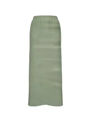 Max Mara Pleated Midi Skirt - Green