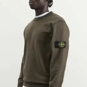 Stone Island Organic Cotton Fleece Sweatshirt