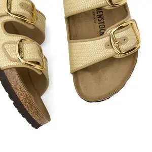 BIRKENSTOCK Arizona Big Buckle Tex Raffia Sandals