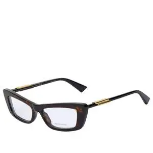 Bottega Veneta Bv1449o Acetate Optical Glasses - Havana/transparent