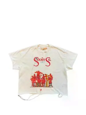 SEKRIT Distressed Graphic-print T-shirt