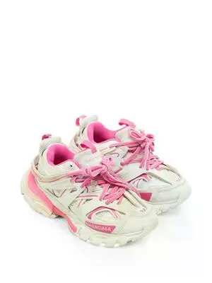 Balenciaga Beige Sneakers With White Mesh Panels
