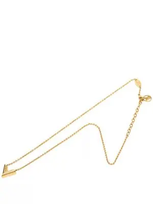 LOUIS VUITTON 2022 Essential V Pendant Necklace - Gold