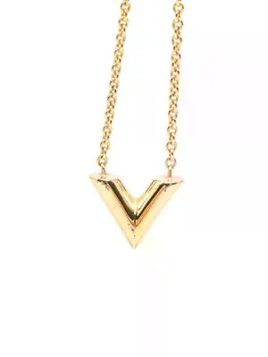 LOUIS VUITTON 2022 Essential V Pendant Necklace