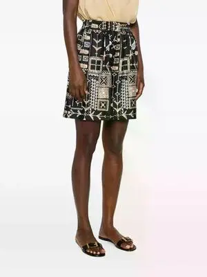 Momoni Tumble Printed Elasticated-waist Shorts