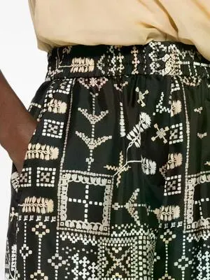 Momoni Tumble Printed Elasticated-waist Shorts
