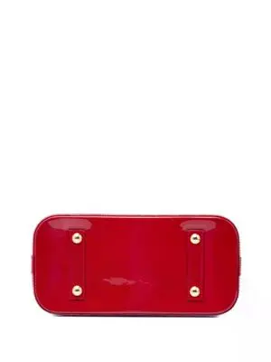 LOUIS VUITTON Monogram Vernis Alma Pm Handbag - Red