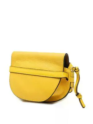 Loewe 2018 Mini Leather Gate Crossbody Bag - Yellow