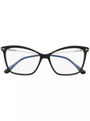 TOM FORD Cat-eye Frame Eyeglasses - Black