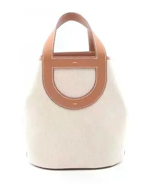 Hermès Toile And Swift In The Loop 23 Handbag - Neutrals