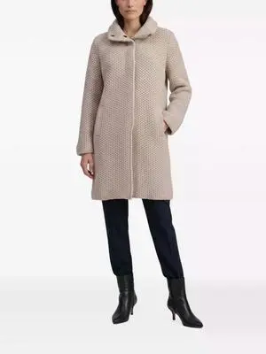 FALCONERI Chunky Knit High-neck Coat