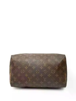 LOUIS VUITTON Monogram Speedy 30 Boston Bag - Brown