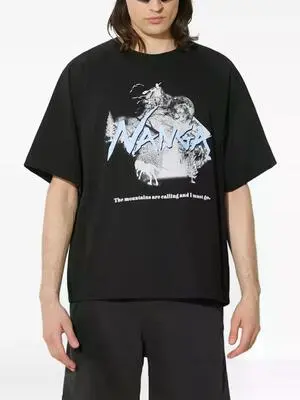 NANGA Graphic-print Raglan-sleeve T-shirt