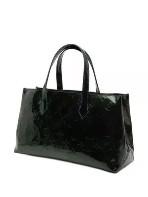 LOUIS VUITTON Monogram Vernis Wilshire Pm Handbag - Green