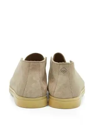 Loro Piana Suede Almond Toe Ankle Boots