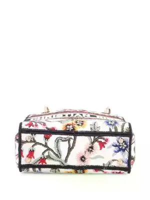 Dior Lady D-lite Embroidered Canvas Mini Satchel - Black
