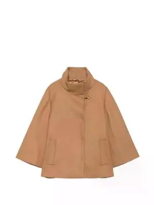 FAY Funnel-neck Jacket With Hook Fastening