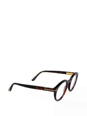 TOM FORD Round Frame Eyeglasses - Brown