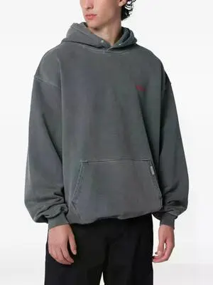 REPRESENT Logo Print Hoodie - Grey