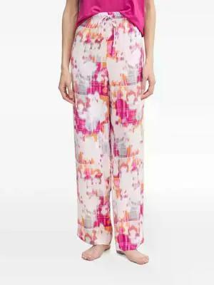 Dkny Abstract-print Two-piece Pajamas - White