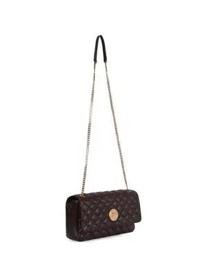 Versace Quilted Leather Shoulder Bag