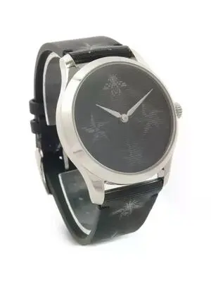 Gucci G-timeless 38mm Watch With Bee And Star Motifs