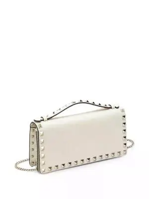 Valentino Garavani Rockstud Grainy Handbag - Neutrals