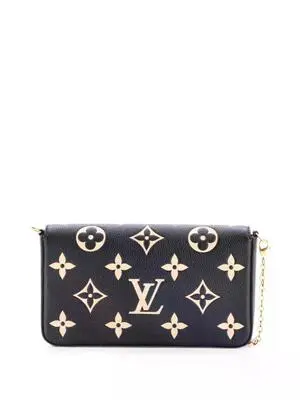 LOUIS VUITTON Felicie Pochette Bicolor Monogram Empreinte Giant Crossbody Bag