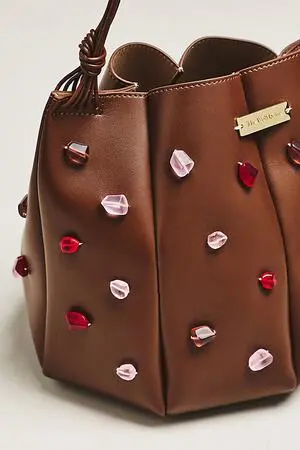 THE WOLF GANG Bomba Leather Shoulder Bag - Chocolate